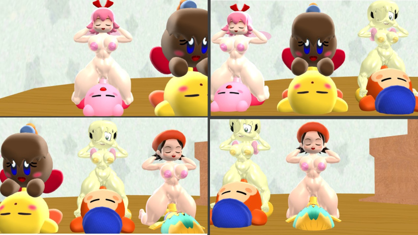 Rule 34 Adeleine Bandana Waddle Dee Female Group Jacksoncj Keeby