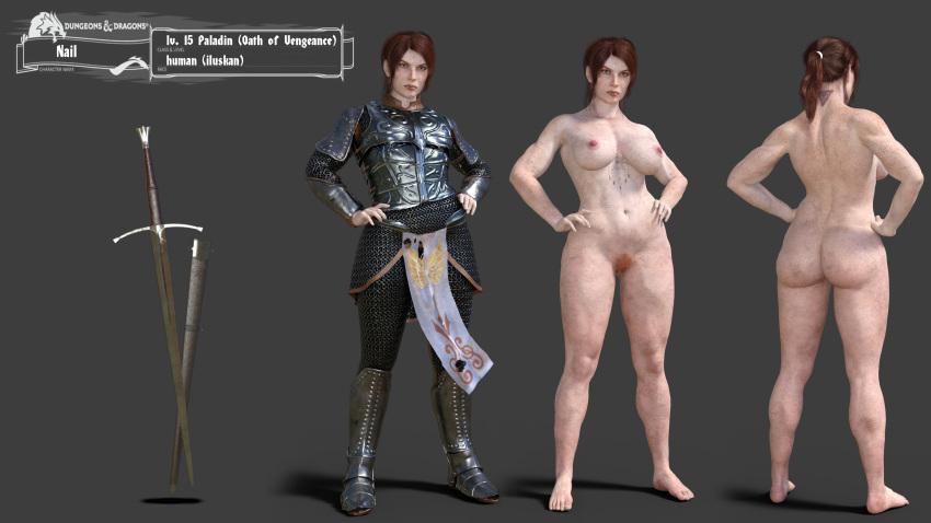 Rule 34 3d Barefoot Casual Character Sheet Completely Nude Dungeons