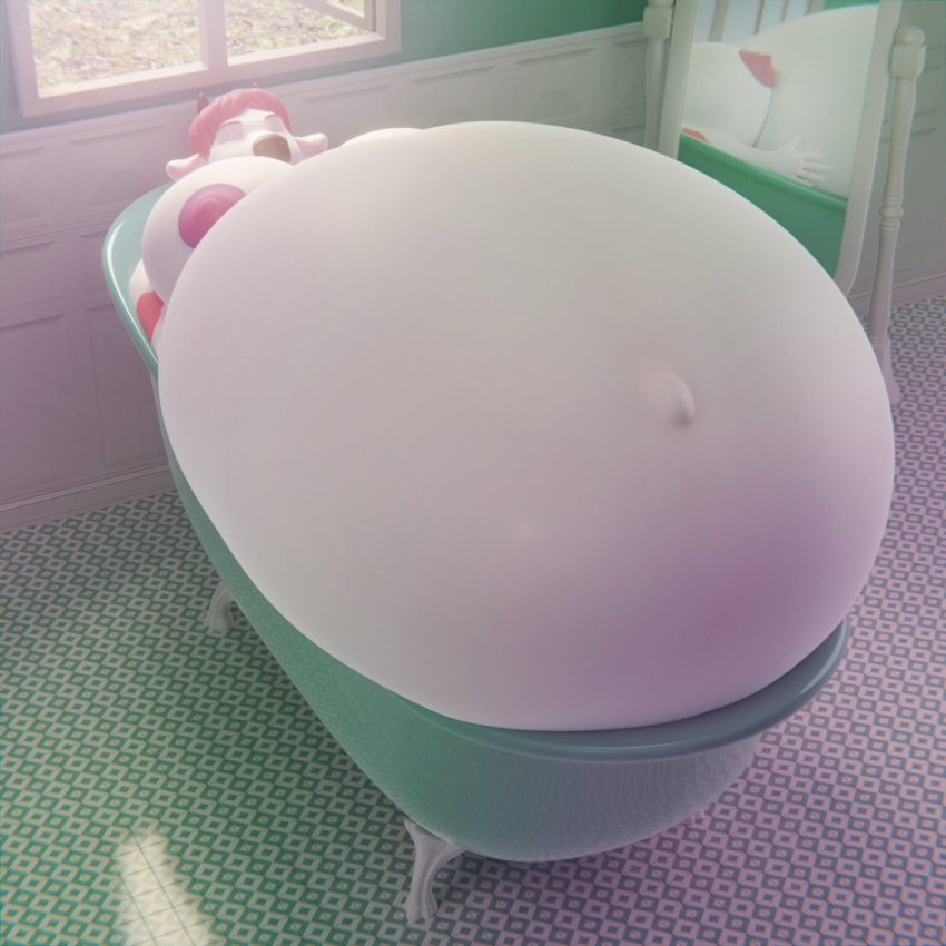 Rule 34 Bath Bathing Bathroom Bathtub Belly Belly Bulge Belly Button