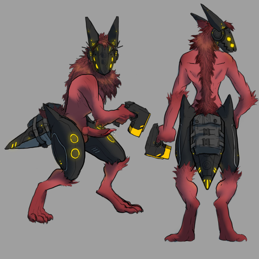 Rule 34 Anthro Cybernetics Cyborg Digitigrade Fur Genitals Glowing Hi 5718