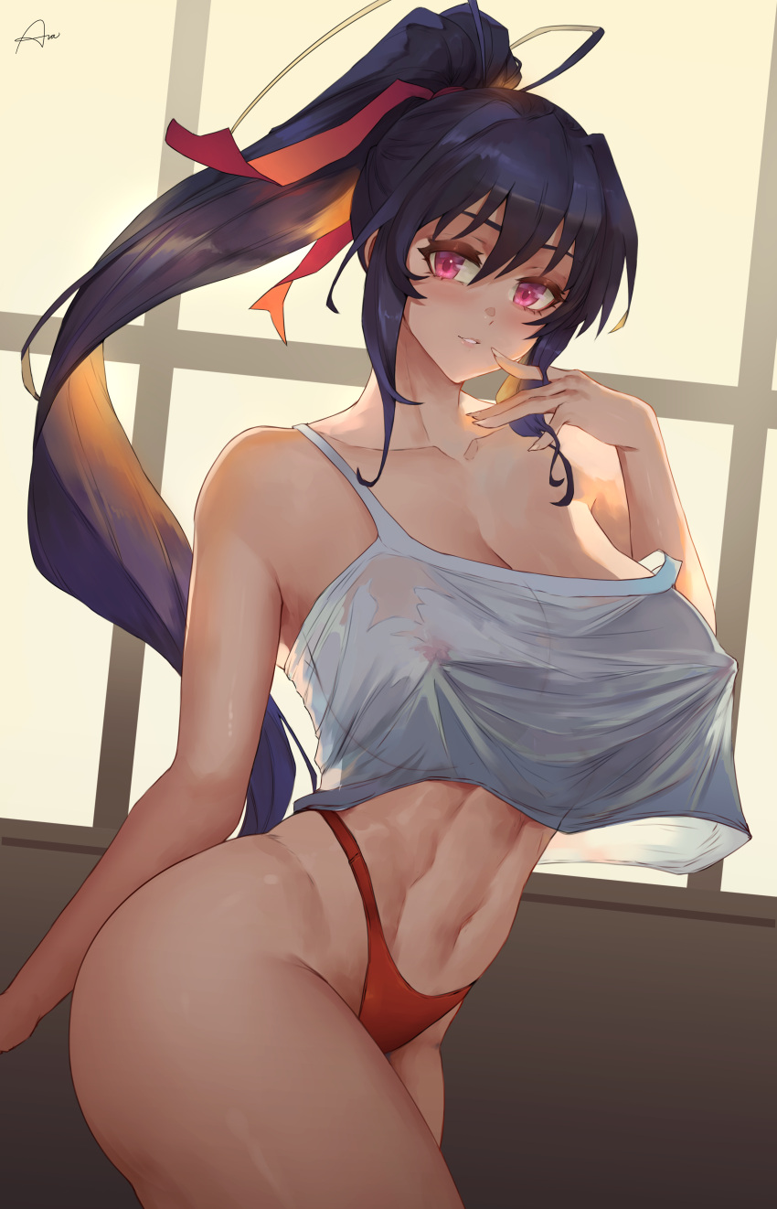 Rule 34 1female 1girls Absurdres Akeno Himejima Araneesama Big 0895