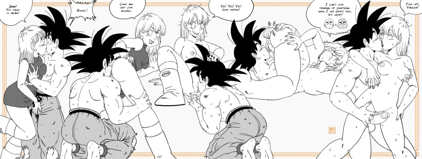 Rule 34 Ass Big Penis Black And White Bulma Briefs Cheating Girlfriend Cute Expression Cute