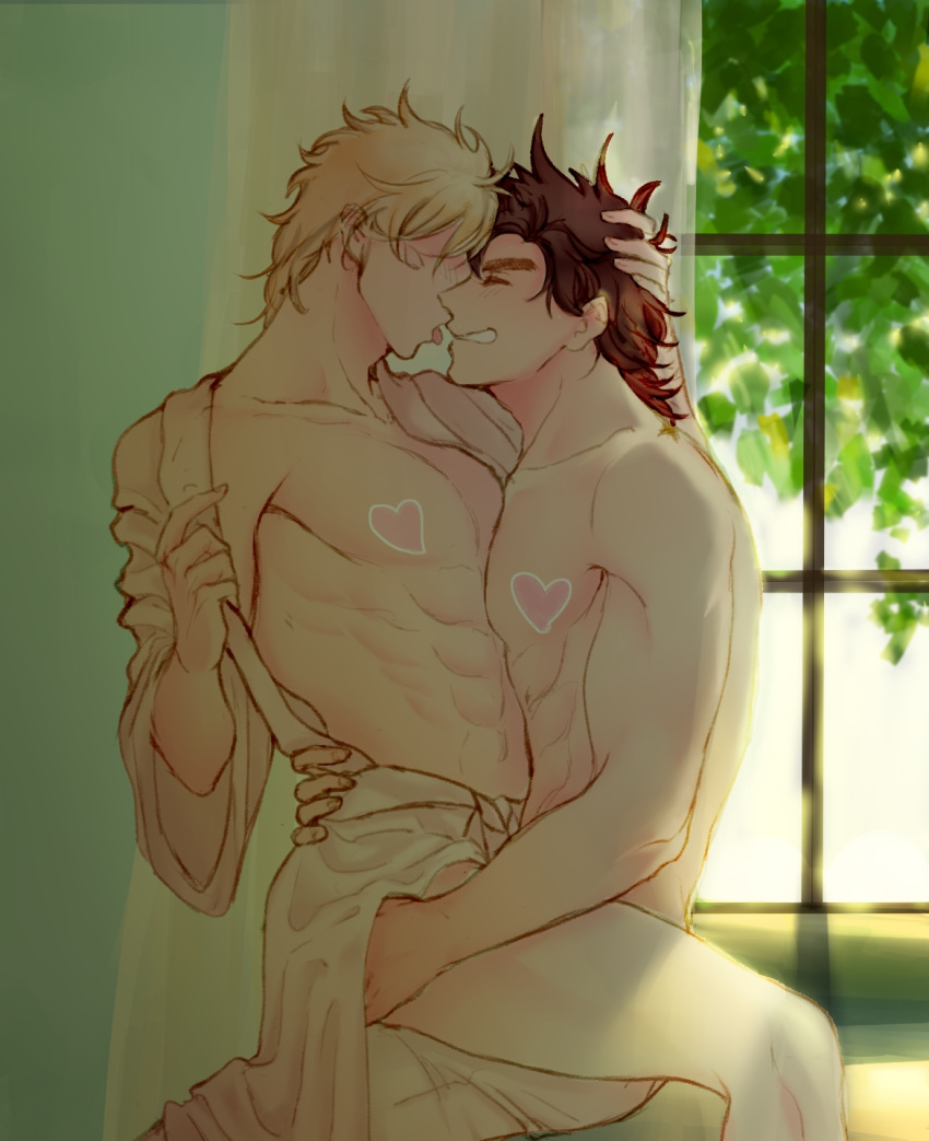 Rule 34 2boys Battle Tendency Blonde Hair Brown Hair Caesar Zeppeli 7366