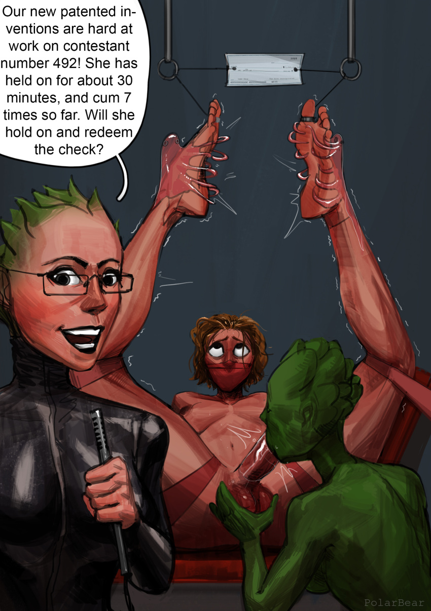 Rule 34 1futa 2girls Alien Girl Areolae Ball Fondling Balls Big Breasts Big Penis Blowjob