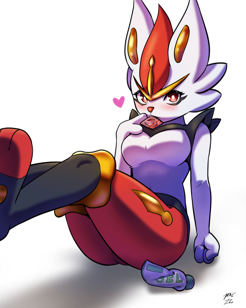 Rule 34 2d Anthro Cinderace Condom Female Female Cinderace Female