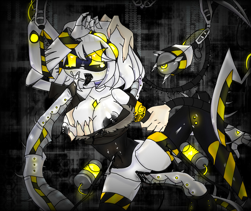 Rule 34 Absolute Solver Cyn Murder Drones Grabbing Breast