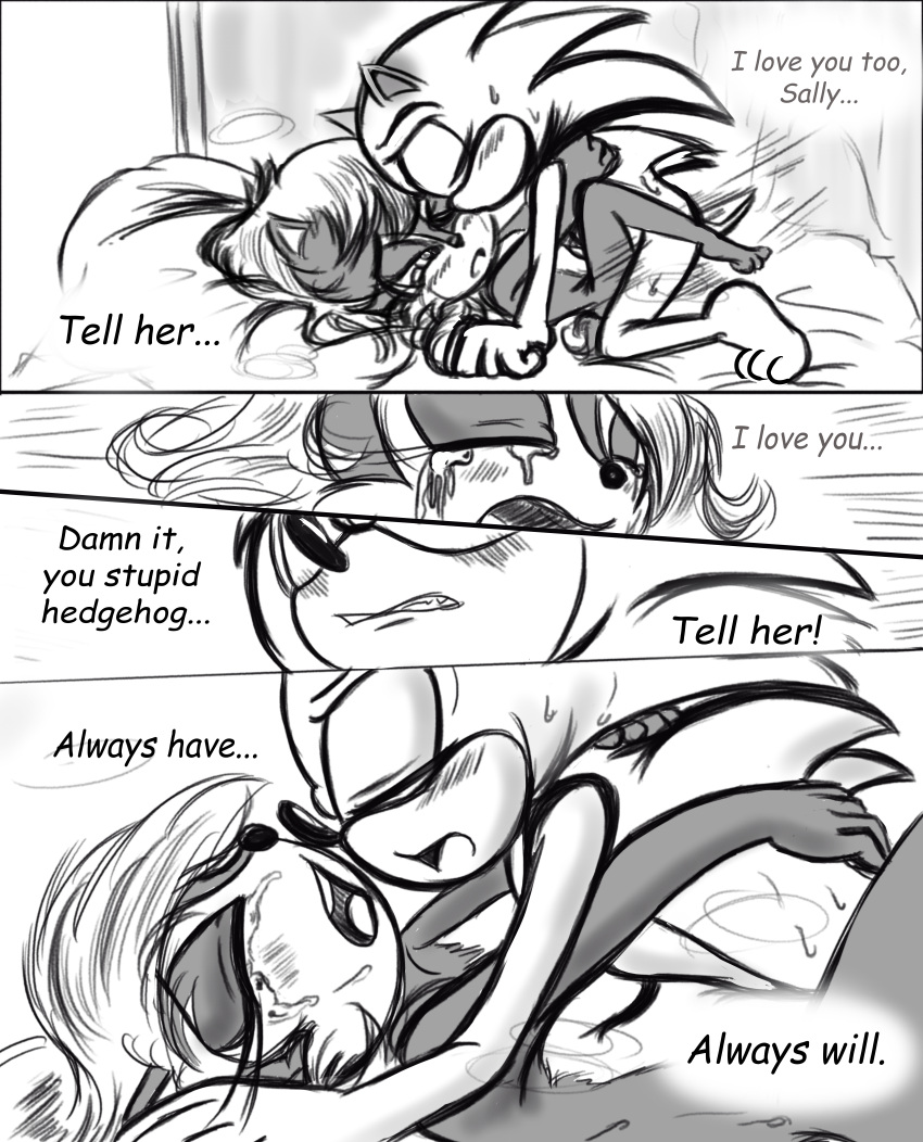 Rule 34 Absurd Res Anthro Archie Comics Bed Bedding Blush Bodily Fluids Chipmunk Comic