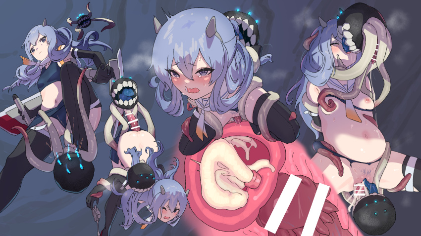 Rule 34 1girls Absurdres Abyssal Ship Bar Censor Black Gloves Black Legwear Black Thighhighs