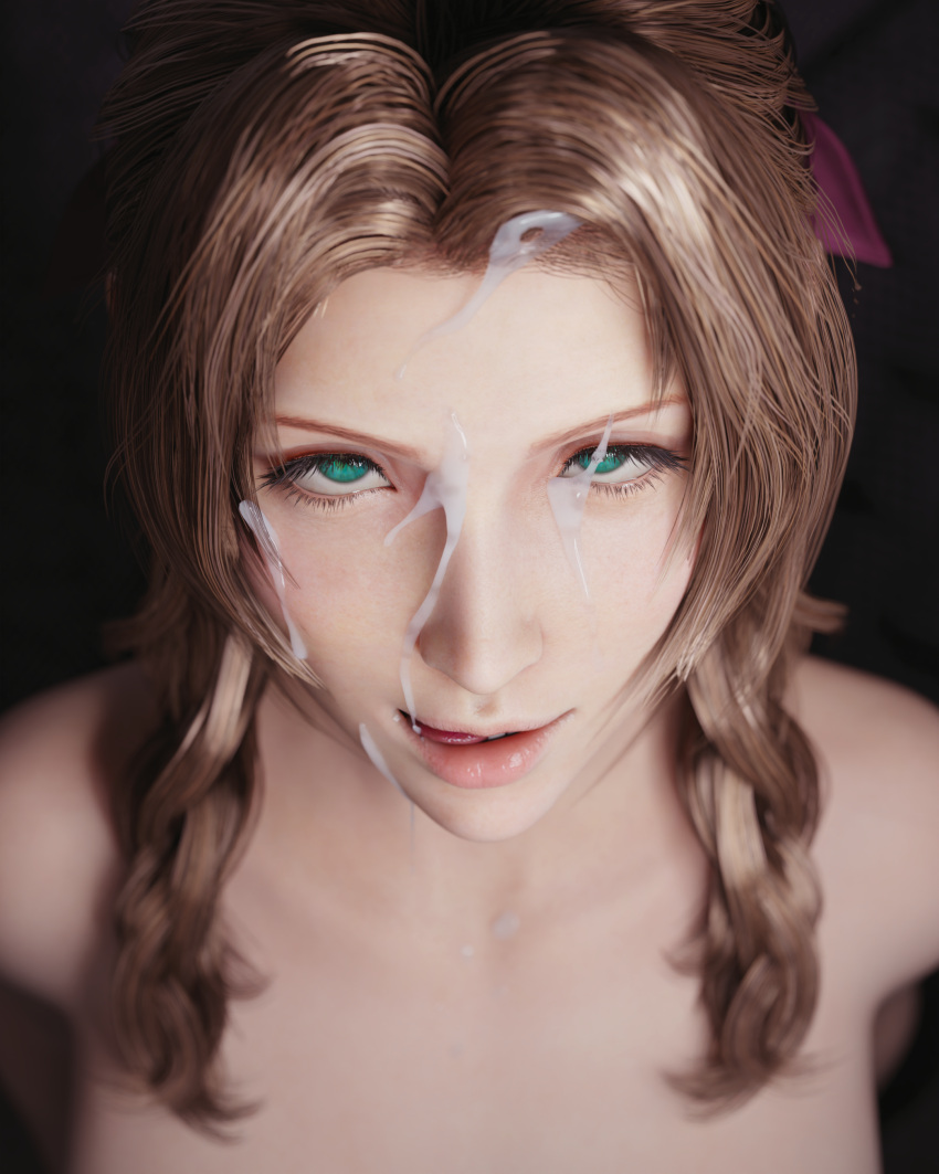 Rule 34 3d Aerith Gainsborough Arms Behind Back Blender Cum On Face 0844