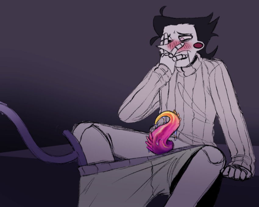 Rule 34 Blush Deltarune Jevil Deltarune Male Only Multicolored 0495