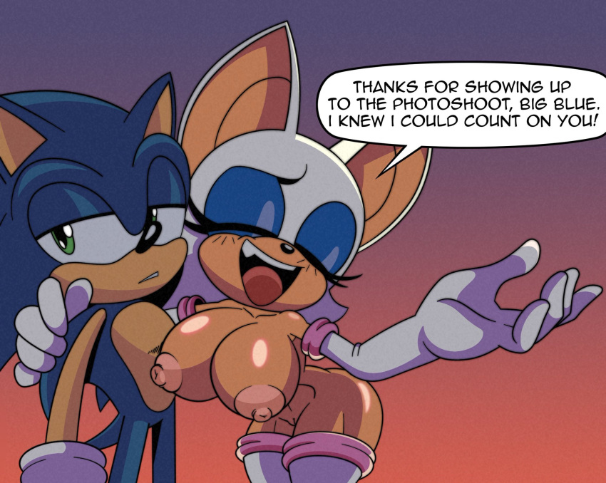 Rule 34 Awkward Breasts Looking Away Mobian Monster Nude Pussy Rouge