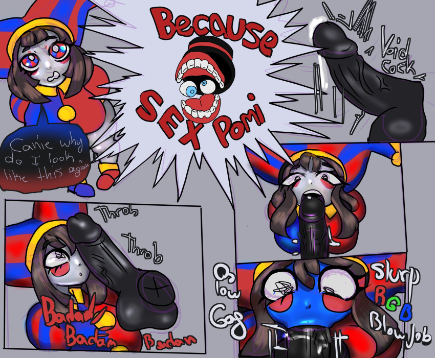 Rule 34 Aimless Blowjob Caine The Amazing Digital Circus Clothed