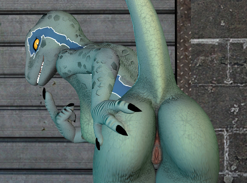 Rule 34 3d Artwork Anthro Blue Jurassic World Breasts Digital