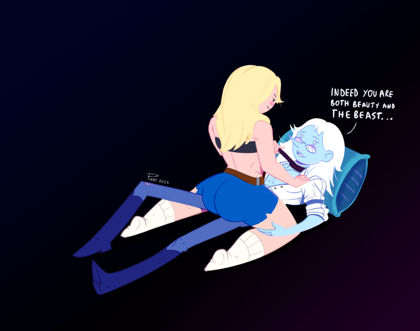 Rule 34 Adventure Time Blue Skin Fionna And Cake Fionna Campbell 9142