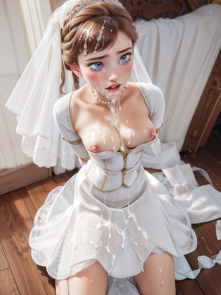 Rule 34 Ai Generated Anna Frozen Bride Bukkake Covered In Cum Cum 5198