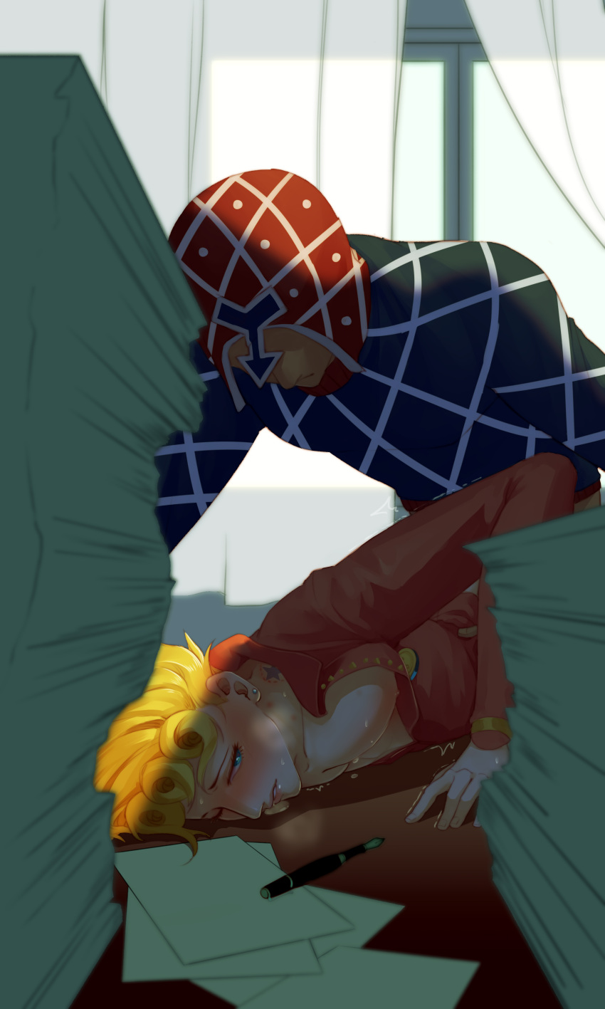 Rule 34 2boys Blush Clothed Sex Gay Giorno Giovanna Guido Mista 2778