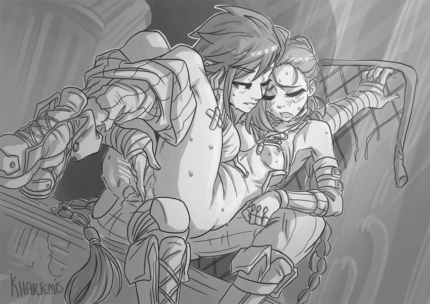 Rule 34 Arcane Arcane Jinx Arcane Vi Bandaged Hand Big Breasts