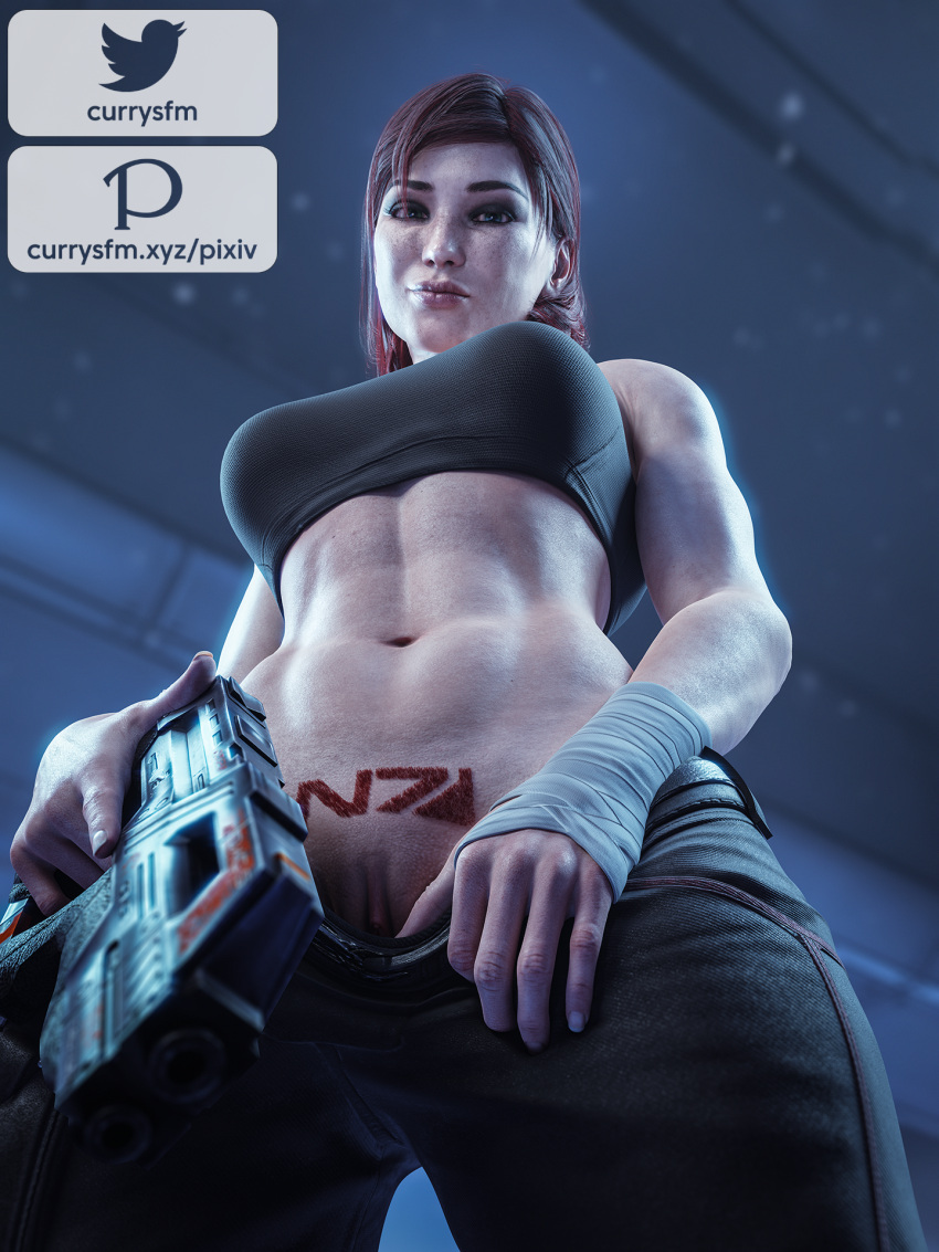 Rule 34 3d Abs Commander Shepard Currysfm Female Protagonist Femshep 9242