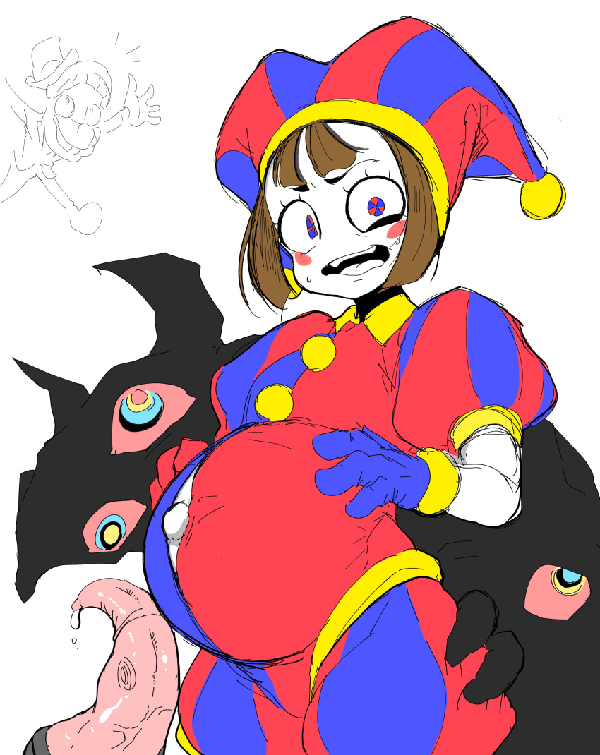 Rule 34 Artist Request Brown Hair Cum Female Gloves Grabbing Ass