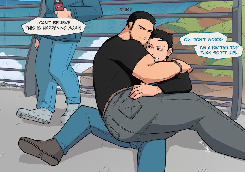 Rule 34 Black Hair Facial Hair Fully Clothed Lucas Lee Male Male Only 2488