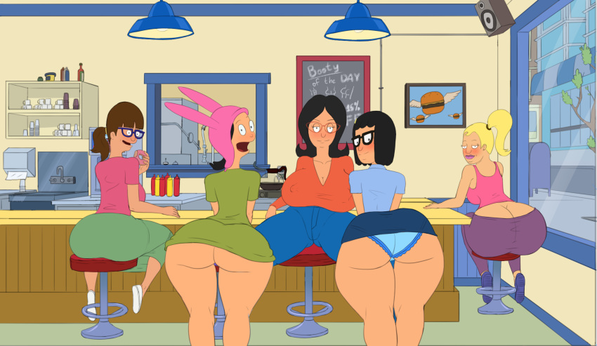 Rule 34 5girls Background Big Ass Black Hair Blonde Hair Blush Bobs 9495