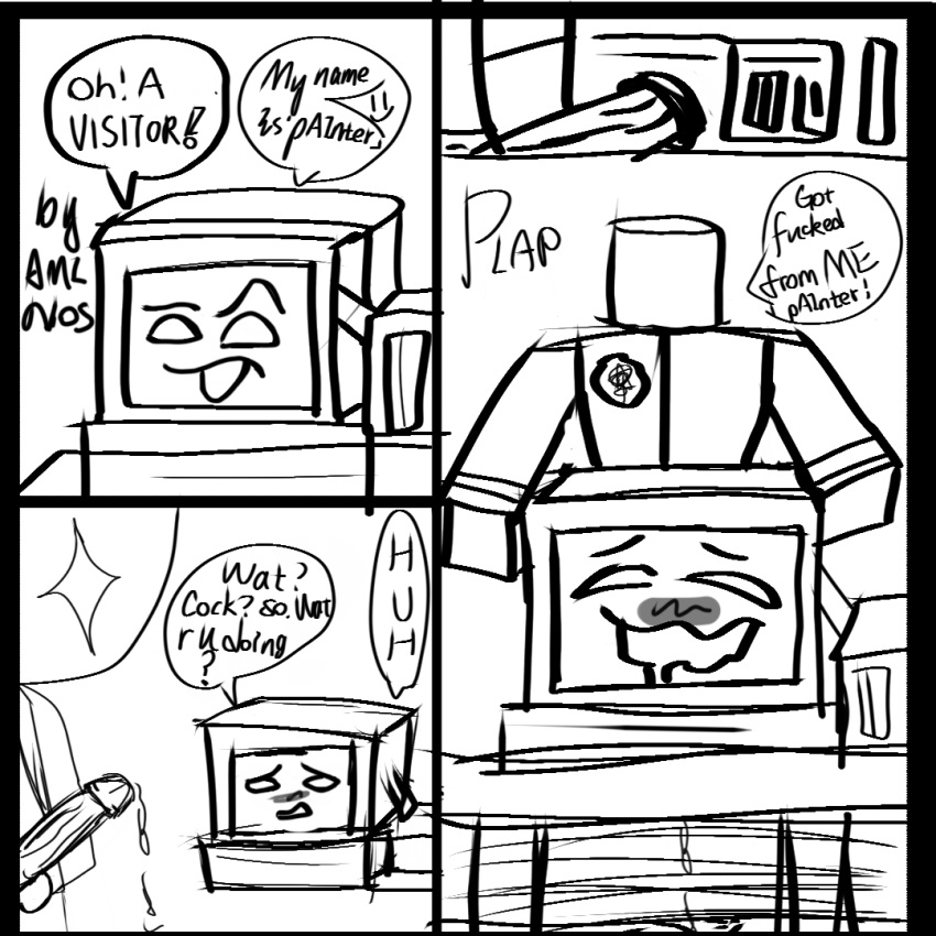 Rule 34 Black And White Computer Copied English English Text Gf Human
