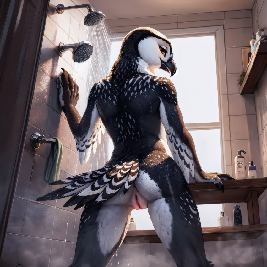 Rule 34 Absurd Res Ai Generated Anthro Avian Beak Biped Bird