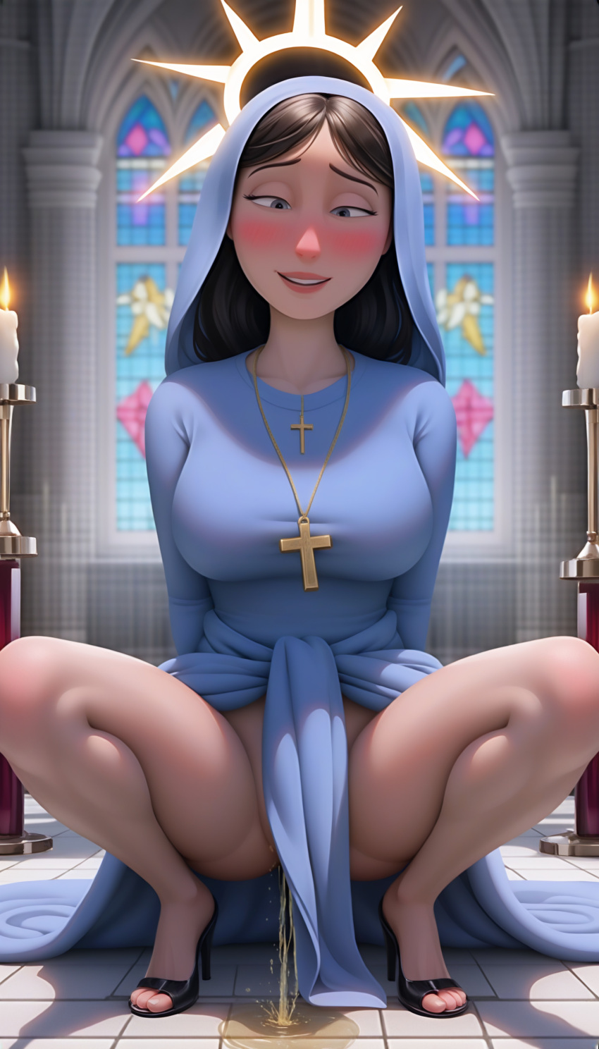 Rule 34 1girls Ai Generated Blasphemy Female Female Only Peeing Religion Religious Tagme