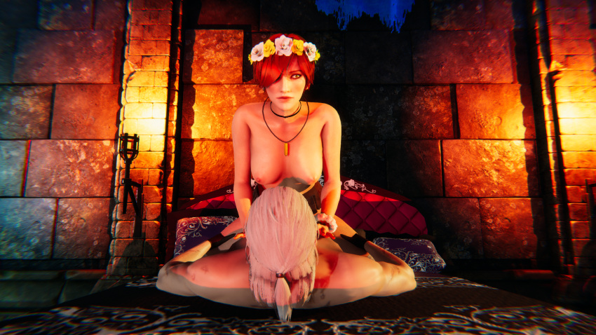 Rule 34 1male Ass Bed Castle Cowgirl Position Female Geralt Of Rivia