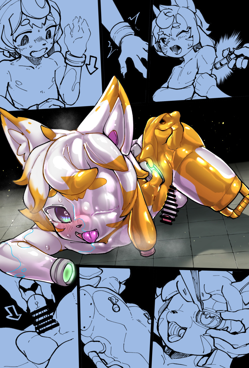 Rule 34 Alternate Version At Source Anthro Bodily Fluids Bondage Bondage Bound Censor Bar