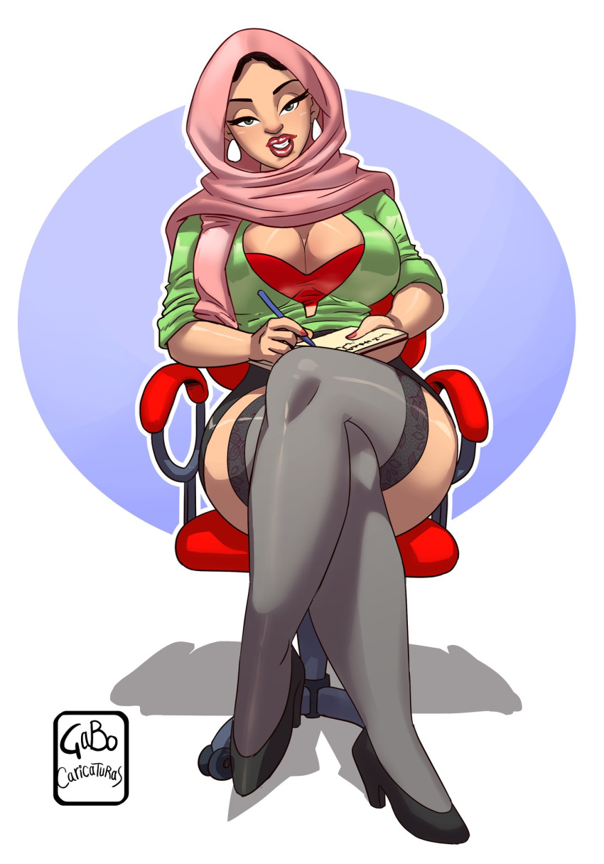 Rule 34 1girls Arabian Artist Name Bra Breasts Busty Cleavage 1394